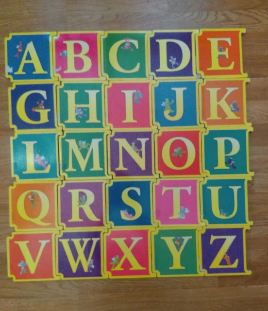 SESAME STREET ALPHABET ABC Interlocking Board book Readers Digest ...