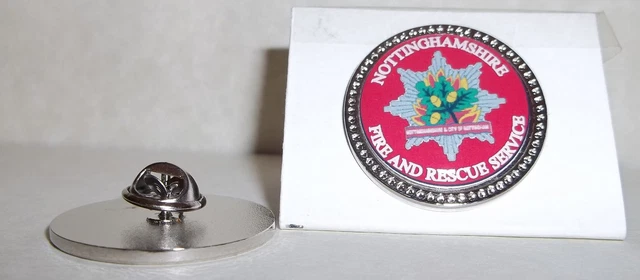 NOTTINGHAMSHIRE FIRE AND Rescue Service Lapel pin badge £7.00 - PicClick UK