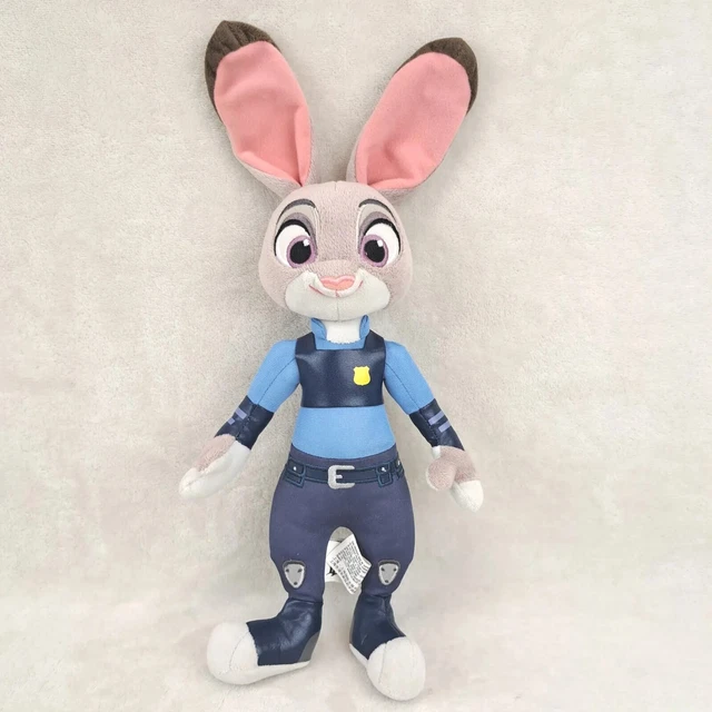 DISNEY STORE ZOOTOPIA Plush Toy Officer Rabbit Judy Hopps Police ...