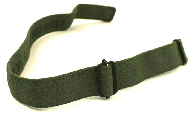 BRITISH ARMY ELASTICATED CHIN STRAP for MK4 HELMET NEW OLD STOCK 1980's ...