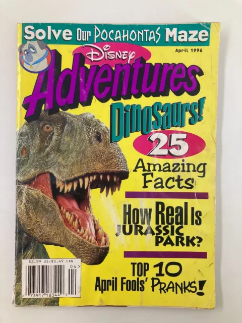 DISNEY ADVENTURES MAGAZINE April 1996 Dinosaurs 25 Amazing Facts No ... DISNEY ADVENTURES MAGAZINE April 1996 Dinosaurs 25 Amazing Facts No ...