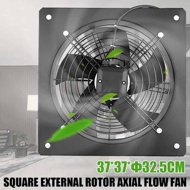 INDUSTRIAL VENTILATION EXTRACTOR Metal Plate Fan Axial Exhaust ...