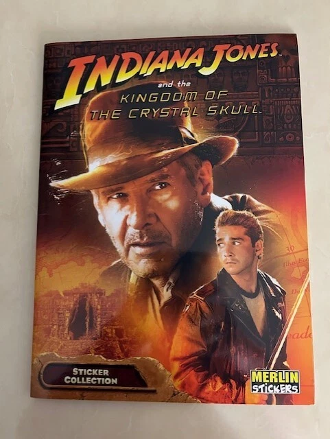 COMPLETE MERLIN INDIANA Jones Kingdom Of Crystal Skull Sticker Album ...