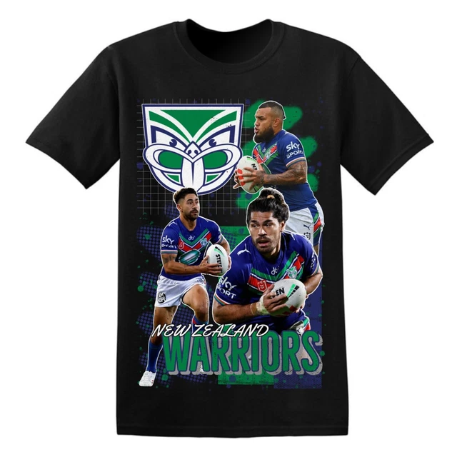 MENS NRL “NZ Warriors” 2023 Custom Design Graphic Print Tee - Sizes S ...