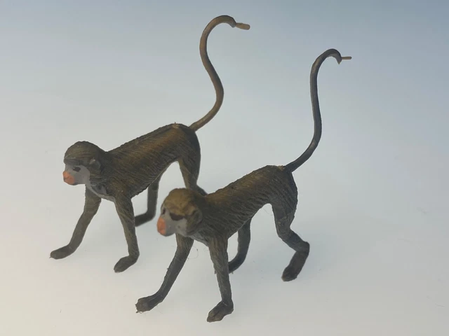 VINTAGE 2X BRITAINS Zoo Monkey 1970'S Toy Figure Model £8.95 - PicClick UK