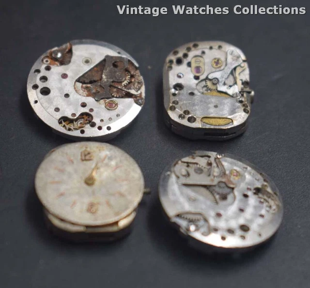 MOVADO-MIX WINDING NON Working Watch Movement For Parts And repair O ...