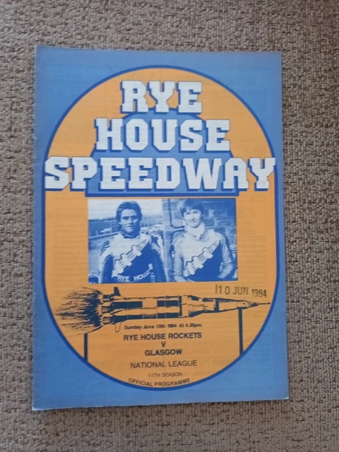 RYE HOUSE V GLASGOW National League Speedway +Jun Lge KINGS LYNN 10th ...