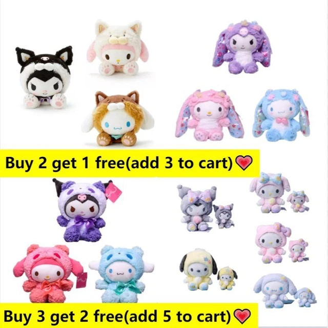 MY MELODY CINNAMOROLL Kuromi Sanrio Plush Toy Cartoon Doll Gift Stuffed ...