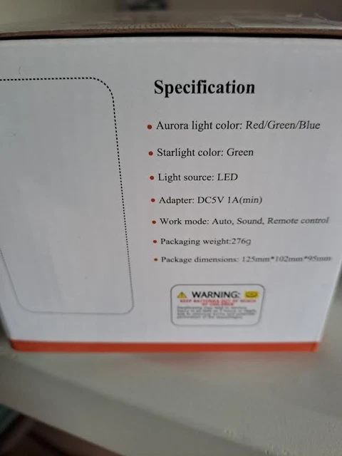 STARLIGHT AURORA CEILING projector nightlight, new in original ...