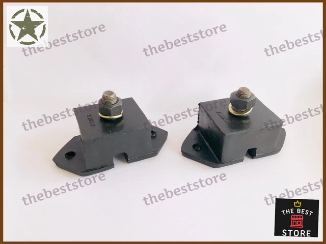 NEW WILLYS FORD Jeep Mb Gpw Engine Mounts Nut Set (Fits See Description ...