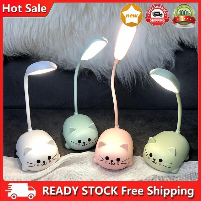 USB LED TABLE Light Rechargeable Cute Cat Work Lamp 400mAh for Living ...