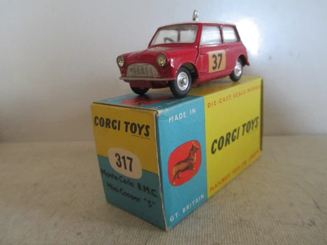 CORGI 317 BMC Mini Cooper S Monte Carlo Rally Rare Box Mib 9 En Rare ...