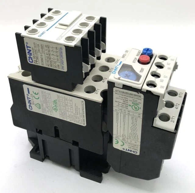 CHINT NC1-2501 CONTACTOR 11kW at 400v / Coil: 240V / 12-18Amp Overload ...