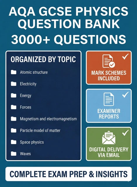 AQA GCSE PHYSICS Exampro Question Bank- Questions & Mark Schemes ...