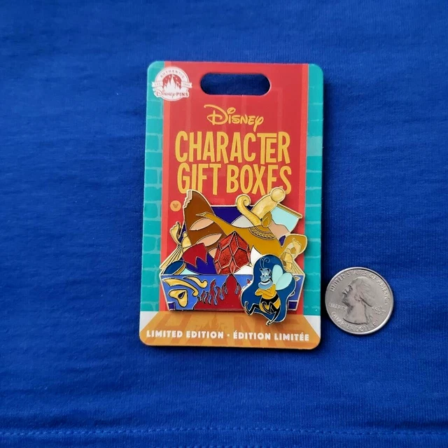 DISNEY PARKS DISNEYLAND 2022 Character Gift Boxes Aladdin Genie Pin LE ...