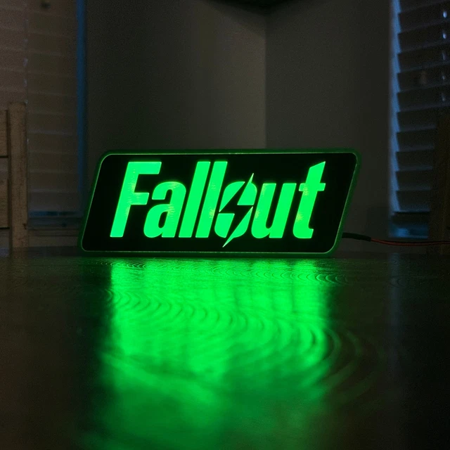 FALLOUT LOGO LED Lightbox | 3D Printed PLA | Handmade Gaming Decor ...