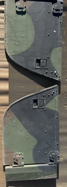 HMMWV MIL-SPEC REAR Half Doors Set With Rare Mounts Humvee $1,400.00 ...