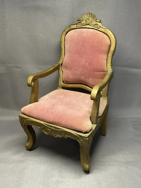 FAUTEUIL MAISON DE POUPÉE FIN XIX SIÈCLE, BOIS DORÉ STYLE LOUIS XV . 9emeavenue EUR 80,00 ...