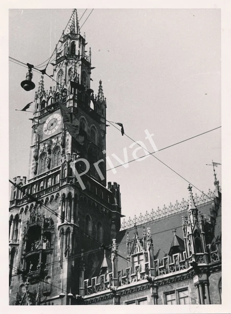 FOTO RATHAUS TURM München Flaggen 30-er Jahre L1.14 EUR 49,00 - PicClick DE
