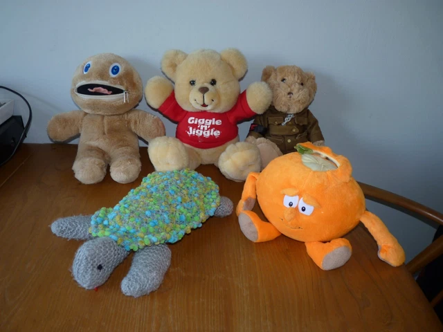 BUNDLE SOFT TOYS. Giggle & Jiggle,Zippy,Teddy,Tortoise Etc. Job Lot. £2 ...
