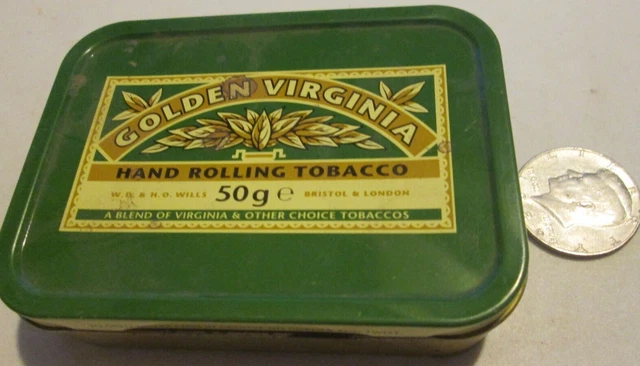 VINTAGE GOLDEN VIRGINIA Hand Rolling Cigarette Smoking Tobacco Green ...