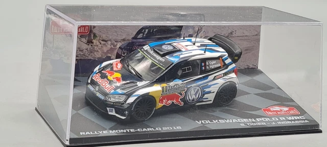 MODELLI AUTO 1:43 Altaya VW Polo R WRC Rallye Monte Carlo 2016 vetrina ...