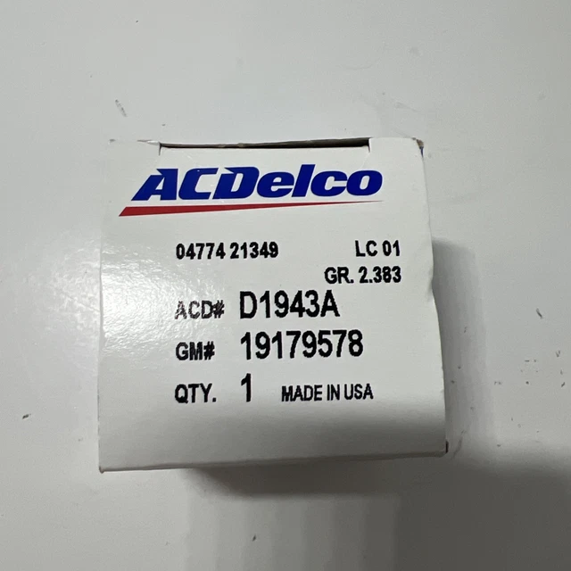 ACDELCO D1943A IGNITION Control Module Genuine GM Equipment 19179578 ...