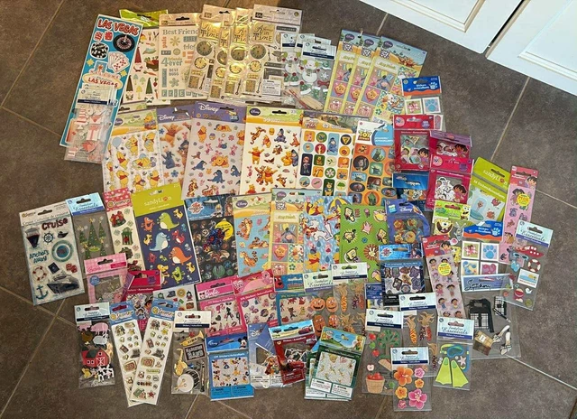VINTAGE STICKER LOT Sheets Sandylion Disney Scrapbooking Crafts 72 ...