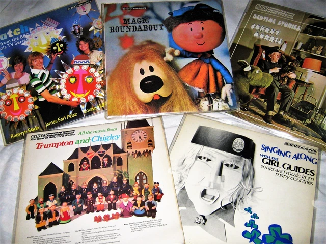 BBC RECORDS VINYL Lp LOT Trumpton Chigley Magic Roundabout Cult Kids TV ...