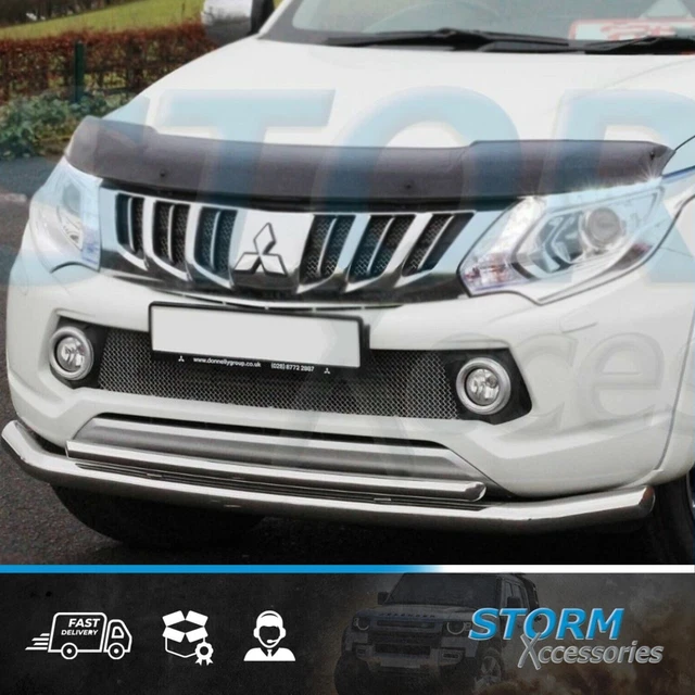 STAINLESS STEEL SPOILER Bar - Front Guard For Mitsubishi L200 Series 5 ...