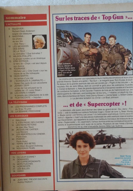 CINE REVUE / Johnny Depp-Madonna-Mac Gyver- Paula Abdul-Pierre Etaix ...