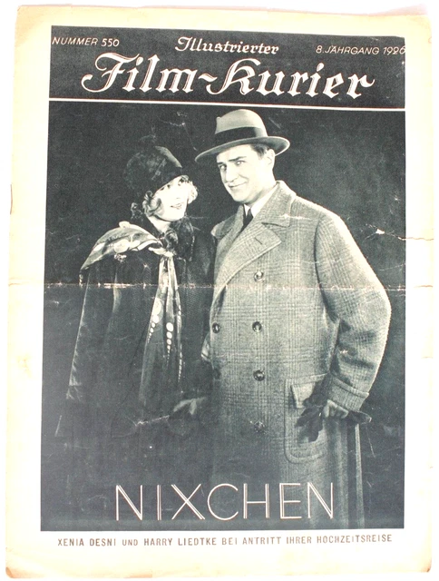 BFK 550 ILLUSTRIERTER Film Kurier Filmprogramm NIXCHEN Xenia Desni Liedtke 1928 £17.21 - PicClick UK
