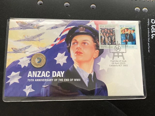 2020 ANZAC DAY 75th Anniversary of the end of WWII $2 PNC. $1.00 ...