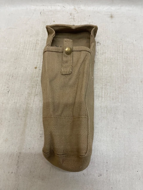 1944 WD BRITISH Army P37 Ammo Pouch Mills Bren Sten Driver Airborne Red ...