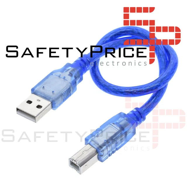 CABLE USB COMPATIBLE Arduino impresora Tipo A a tipo B 30 cm 0,3m EUR ...