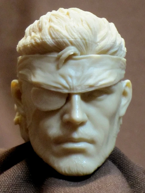 CUSTOM METAL GEAR Solid Snake HEAD SCULPT, Action figures 1/6 scale V ...