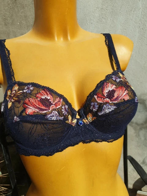 LISE CHARMEL SOUTIEN gorge T 85C jetee de fleurs neuf avec etiq val EUR 34,99 - PicClick IT