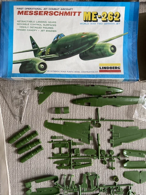 MESSERSCHMITT ME 262 Lindberg Plastic Model Airplane Kit 1/48 Scale No ...