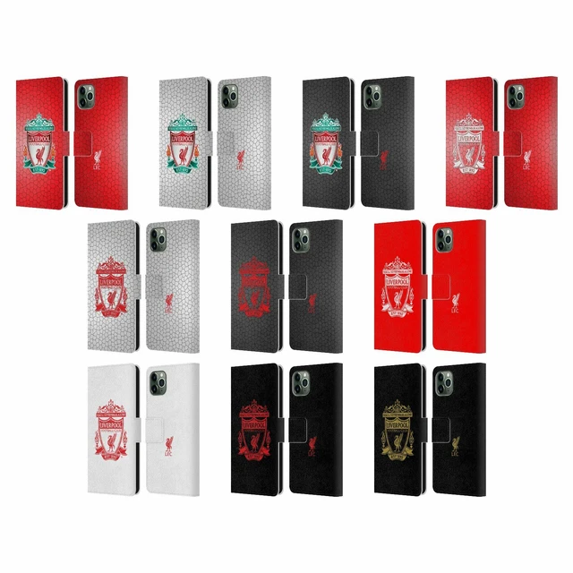 LIVERPOOL FC LFC CREST 2 PU LEATHER BOOK WALLET CASE FOR APPLE iPHONE ...