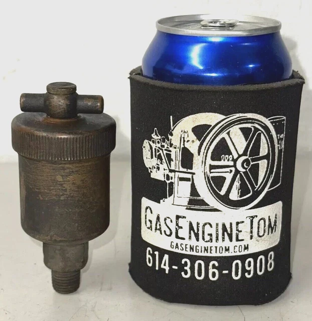 AUTOMATIC T-HANDLE SPRING Loaded Grease Cup Brass Hit Miss 1/4" $39.99 ...