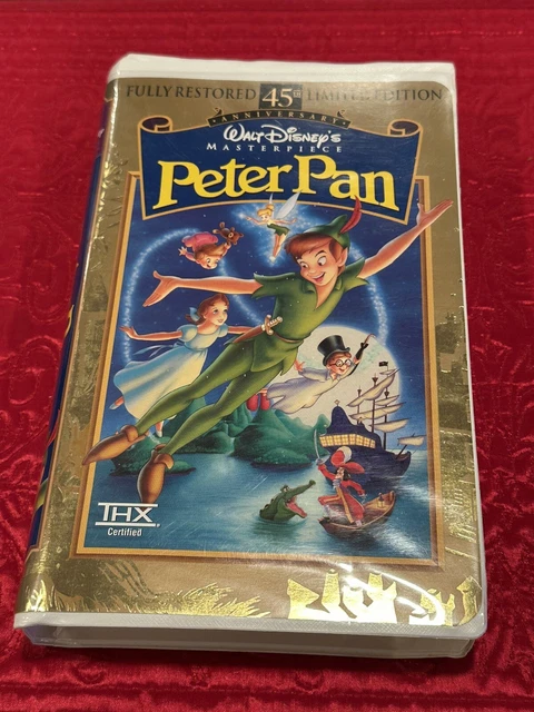 WALT DISNEY PETER Pan VHS 1998 45th Anniversary Limited Edition 1953 Remastered £5.88 - PicClick UK
