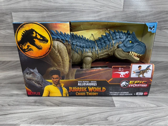 JURASSIC WORLD 38& Super Colossal Allosaurus Dinosaur Action Figure ...