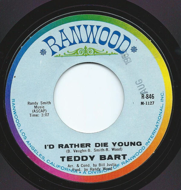 TEDDY BART - I'd Rather Die Young - Used Vinyl Record 7 - A8100z EUR 10 ...