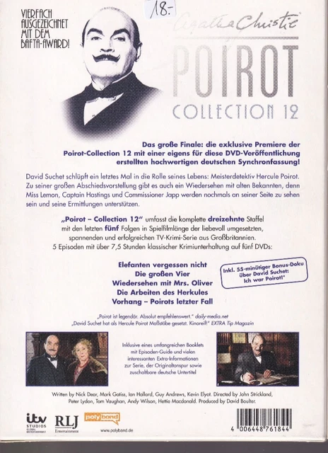AGATHA CHRISTIE - Poirot Collection 12 5xDVD Box-Set EUR 17,99 ...
