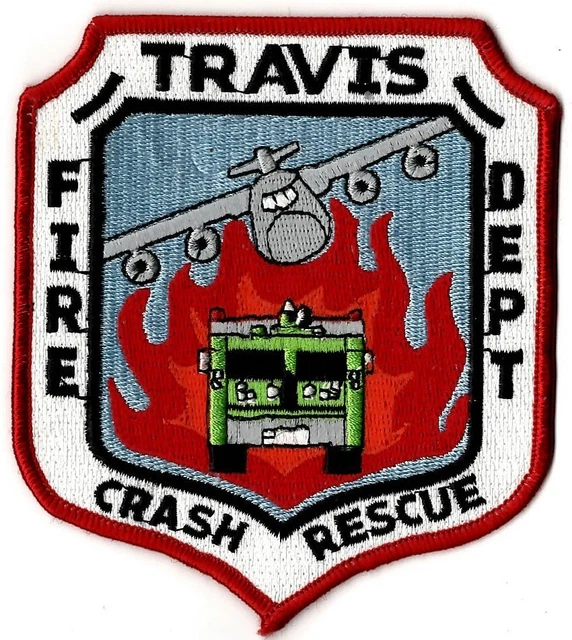 USAF TRAVIS AIR Force Base Fire Department Military Patch $6.00 - PicClick