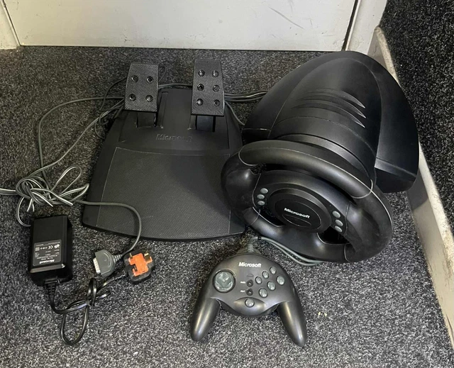 MICROSOFT SIDEWINDER FORCE Feedback Wheel Steering Wheel Controller ...