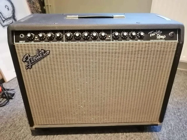 FENDER TWIN AMPLIFIER 100w valve amp with 1/4 power option and ...