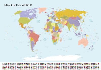 MAP OF THE World (Wall Chart) - Map NEW Schofield & Sim 1996-10-01 £13. ...