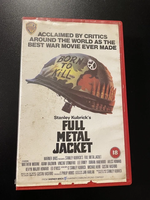 FULL METAL JACKET (VHS) 1987 Rare Big Box Stanley Kubrick War Movie ...