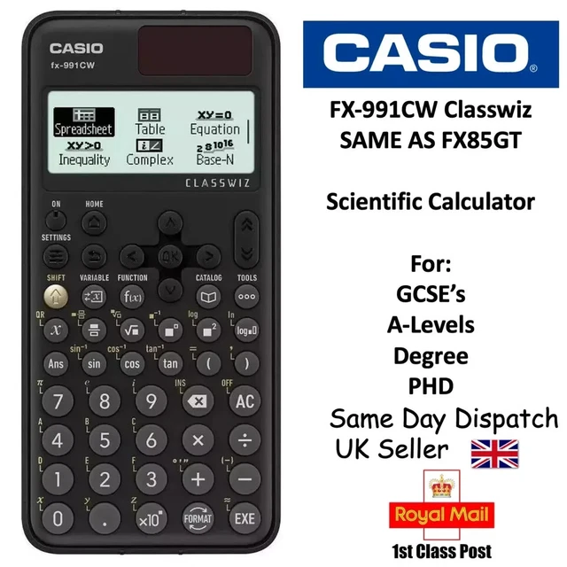 CASIO FX-991CW ADVANCED Scientific Calculator A/AS Level Maths NHD 540+ Funtions £19.79 ...